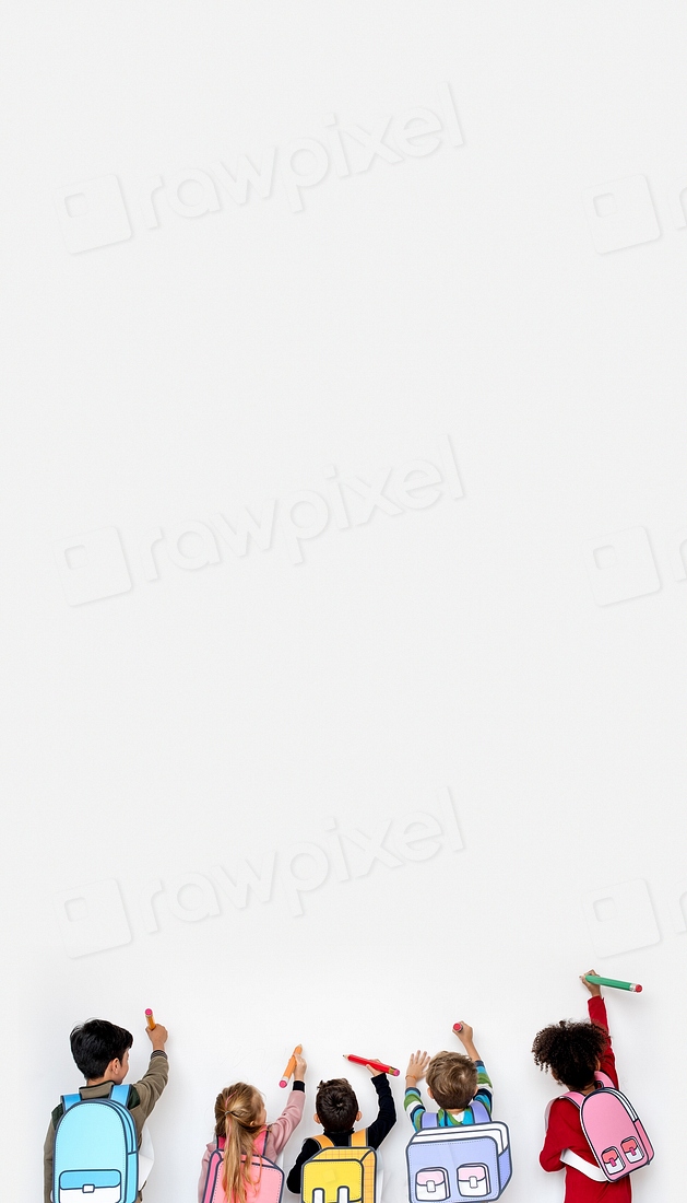 School kids drawing iPhone wallpaper | Free Photo - rawpixel