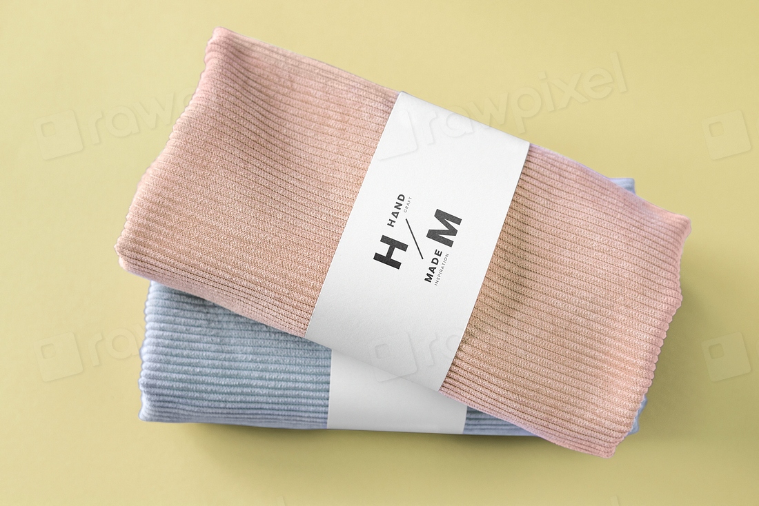 Handmade cloth fashion logo mockup | Premium PSD Mockup - rawpixel