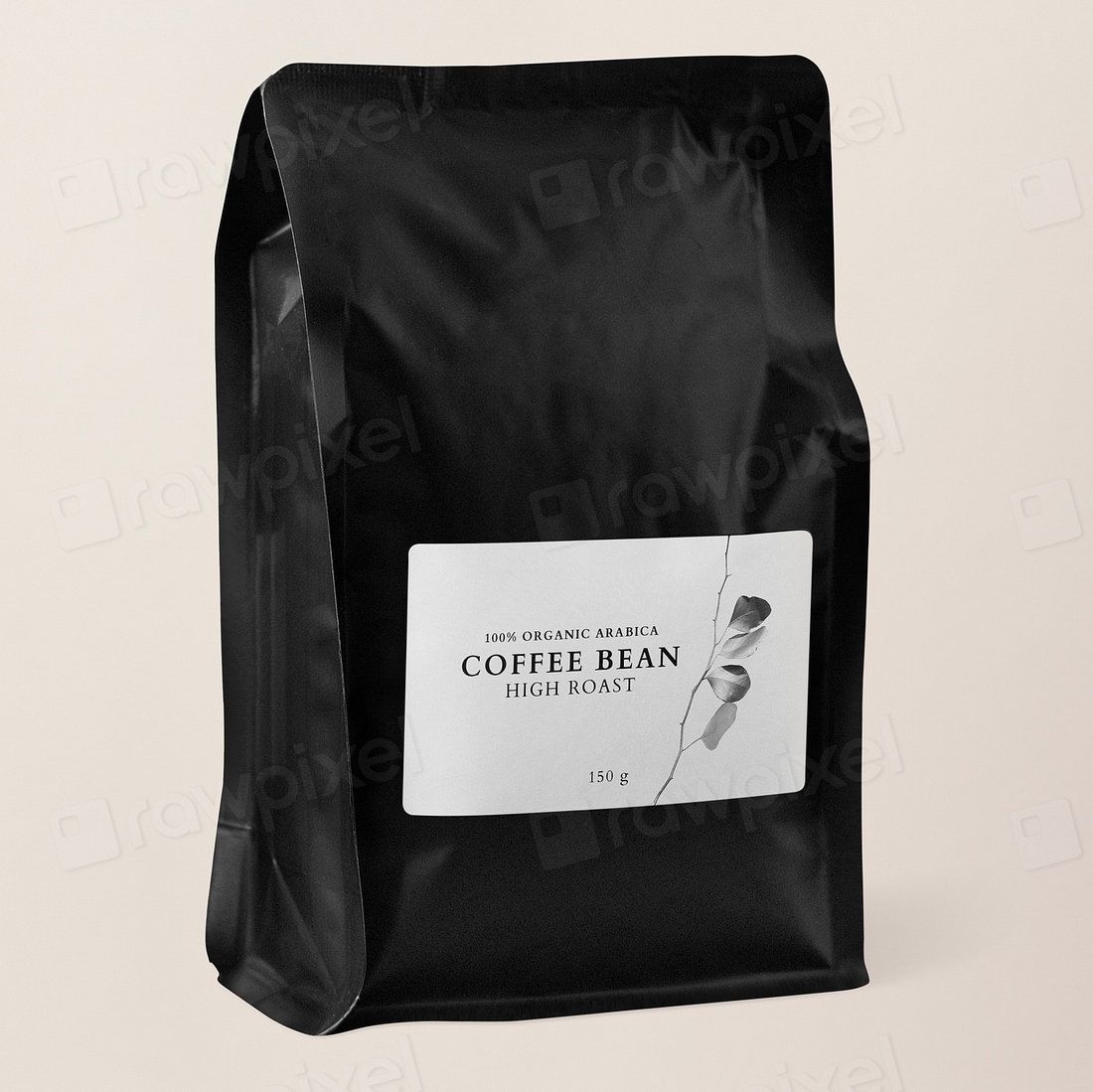 Label mockup psd, black coffee | Premium PSD Mockup - rawpixel