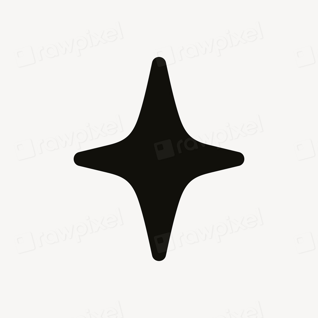 Sparkle shape, flat collage element | Premium Vector - rawpixel