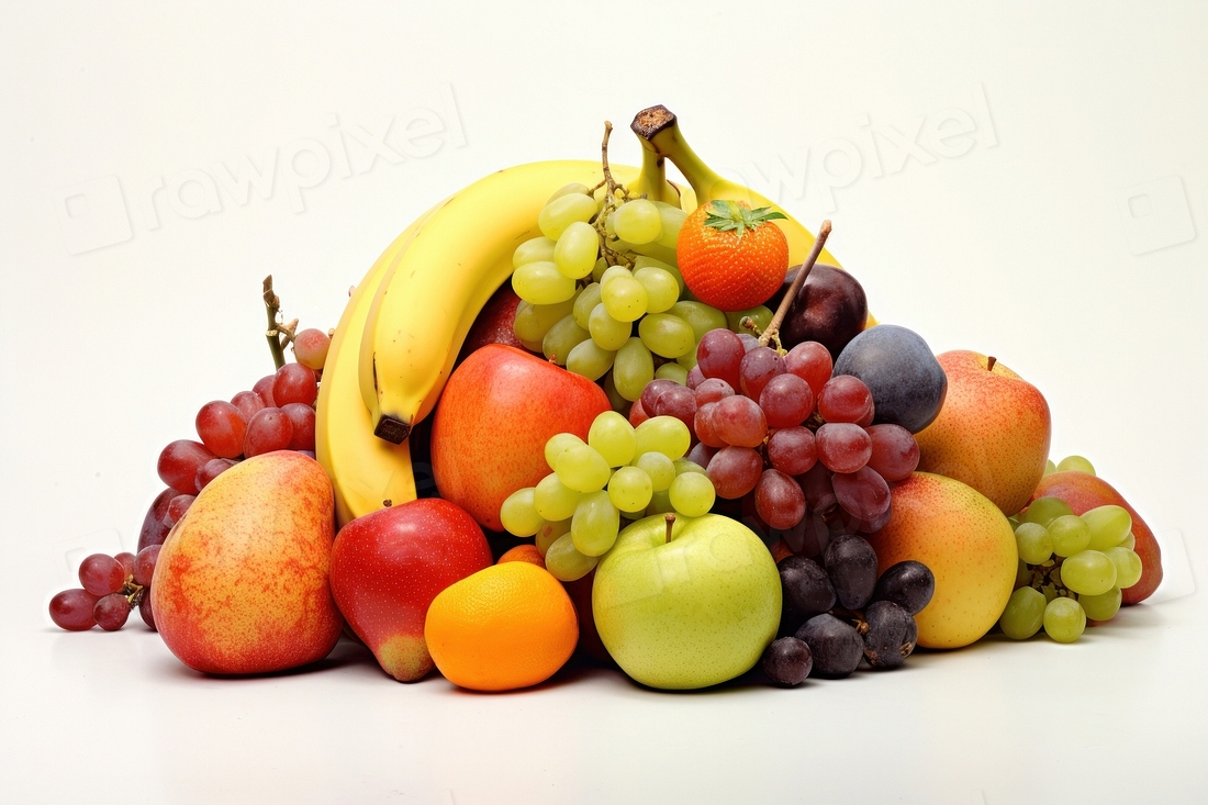 Fruit banana grapes apple. | Premium Photo - rawpixel