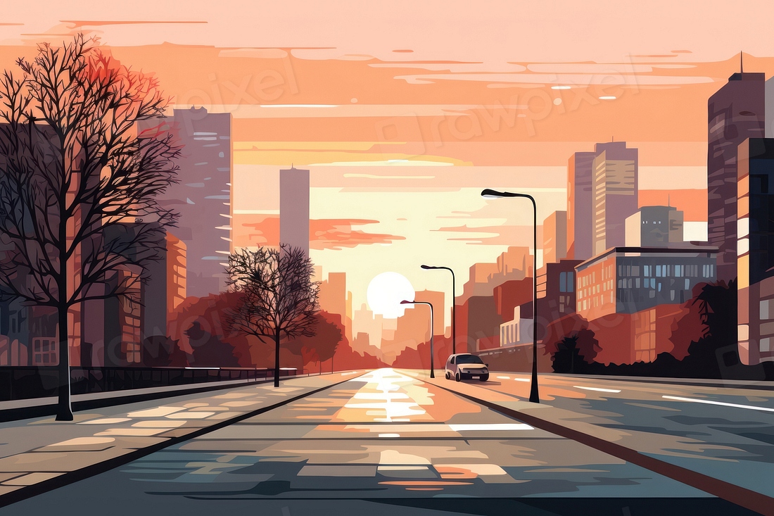 Street city architecture cityscape. | Free Photo Illustration - rawpixel