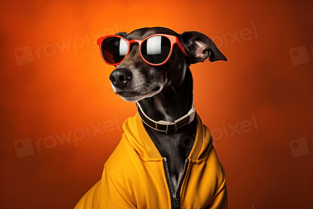 Sunglasses greyhound portrait mammal | Free Photo - rawpixel