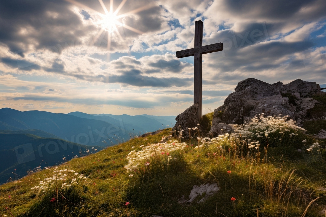 Cross mountain outdoors nature. | Premium Photo - rawpixel