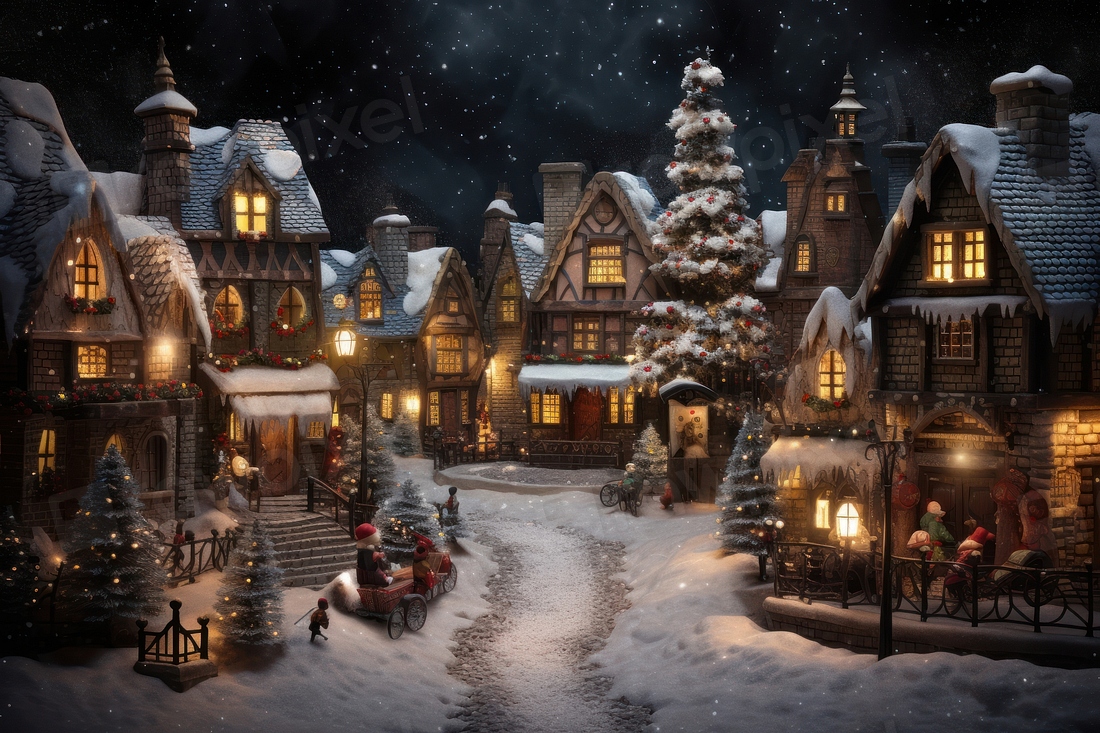 Christmas architecture decoration building. | Premium Photo - rawpixel