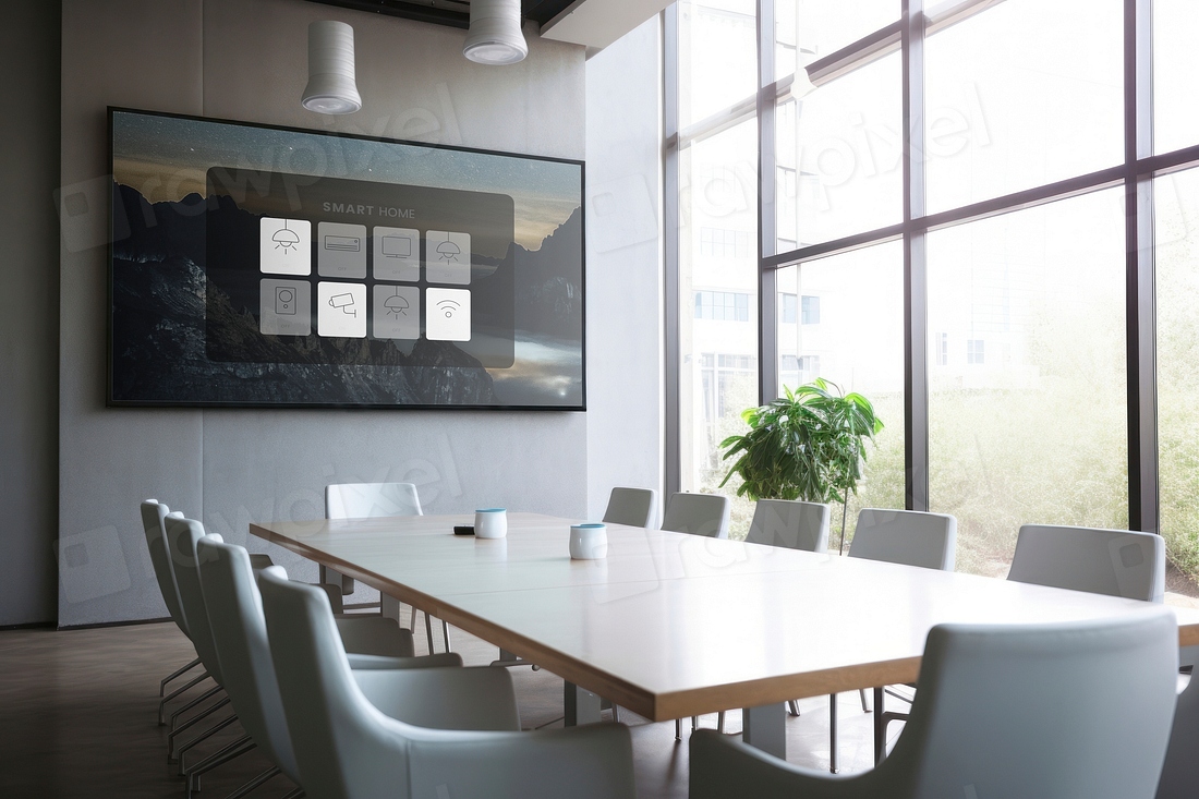 Meeting room TV screen mockup | Premium PSD Mockup - rawpixel