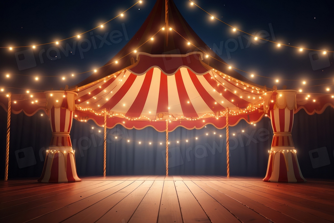Circus lighting tent architecture design | Premium Photo Illustration ...