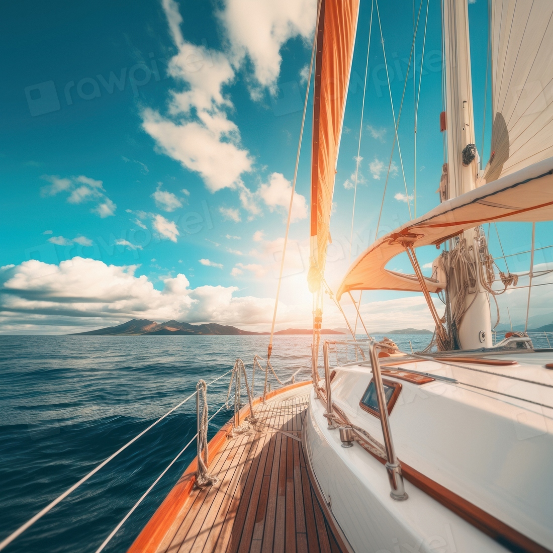 Boat sky watercraft sailboat. AI | Free Photo - rawpixel