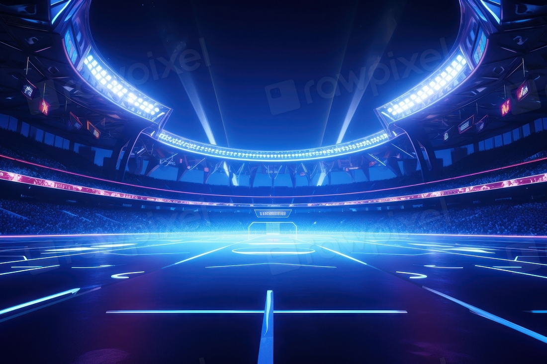 Light lighting stadium illuminated design | Premium Photo Illustration ...