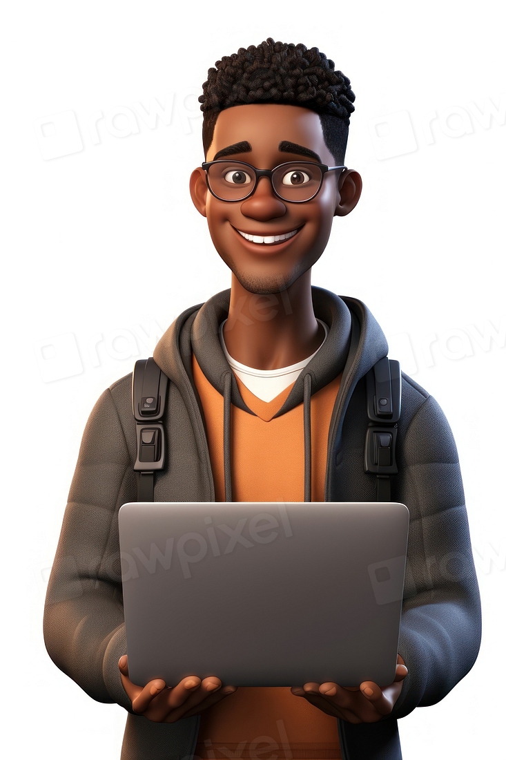 Computer portrait glasses smiling. | Premium Photo Illustration - rawpixel