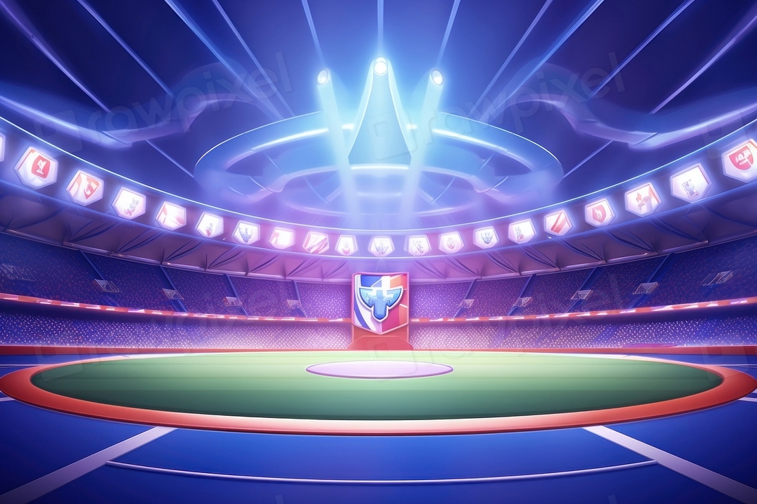 Architecture stadium cartoon arena. | Premium Photo Illustration - rawpixel