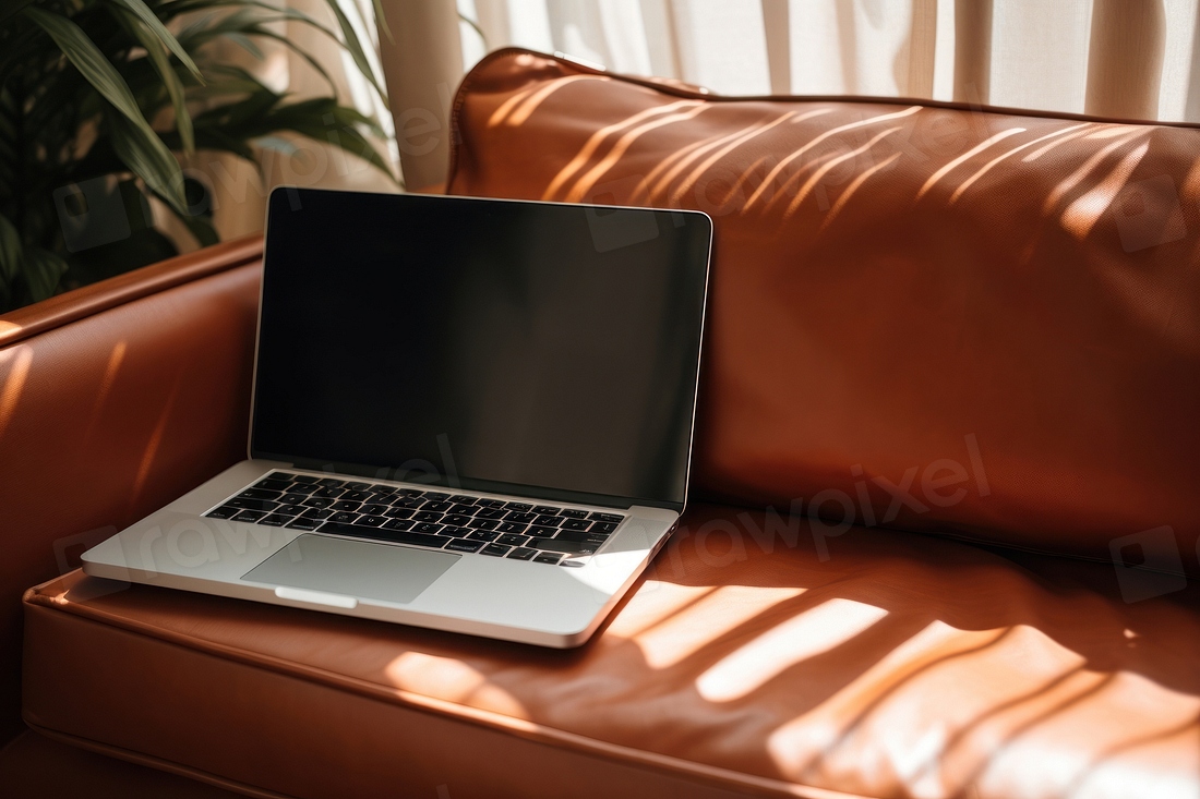 Laptop furniture computer cushion. AI | Premium Photo - rawpixel