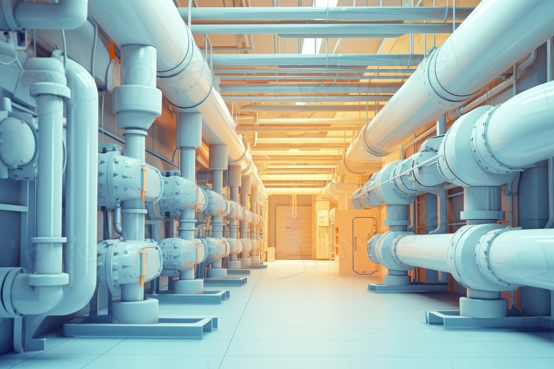 Pipeline factory architecture technology. | Premium Photo Illustration ...
