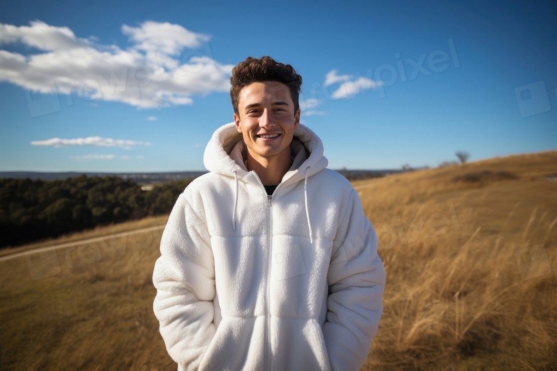 Outdoors portrait nature jacket. AI | Free Photo - rawpixel