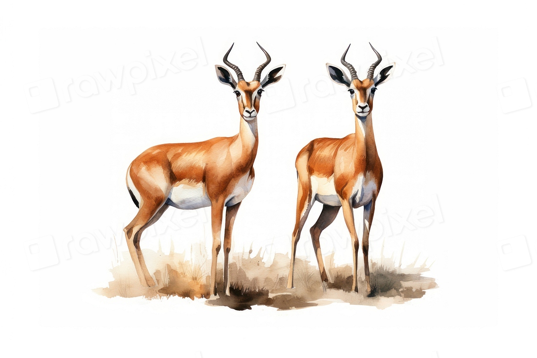 Springboks wildlife animal mammal. AI | Free Photo Illustration - rawpixel