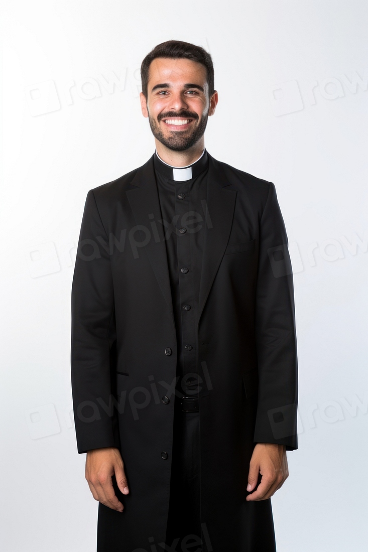 Overcoat priest adult smile. | Free Photo - rawpixel