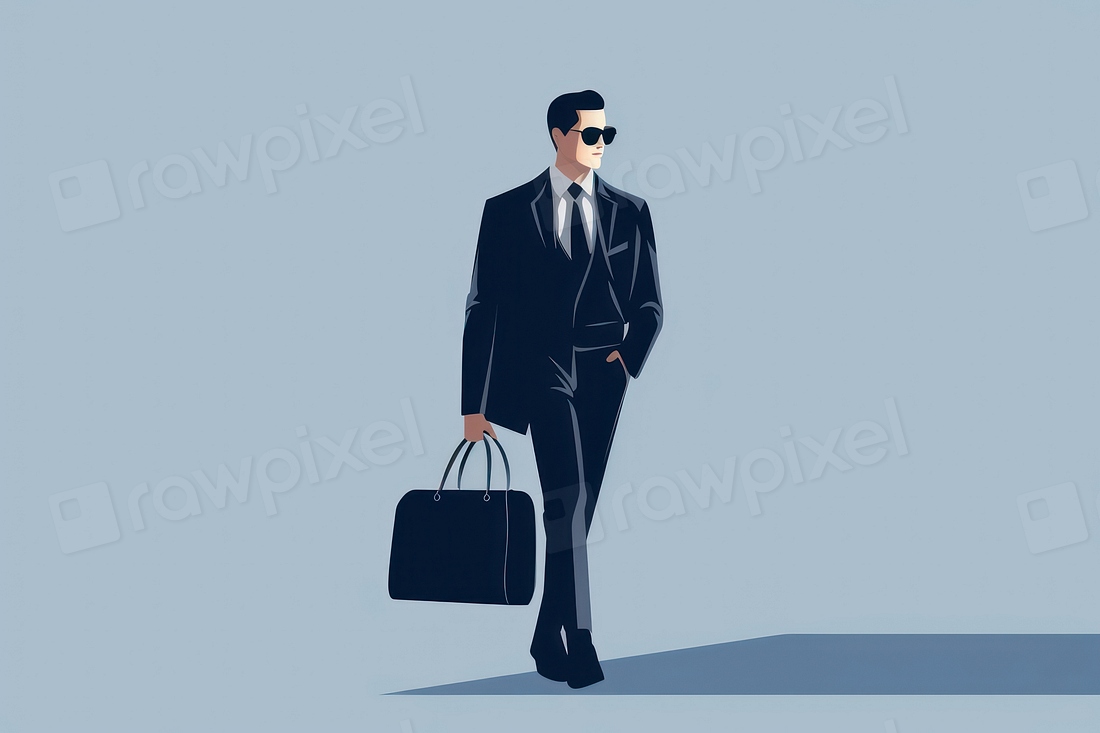Bag briefcase portrait adult. | Free Photo Illustration - rawpixel