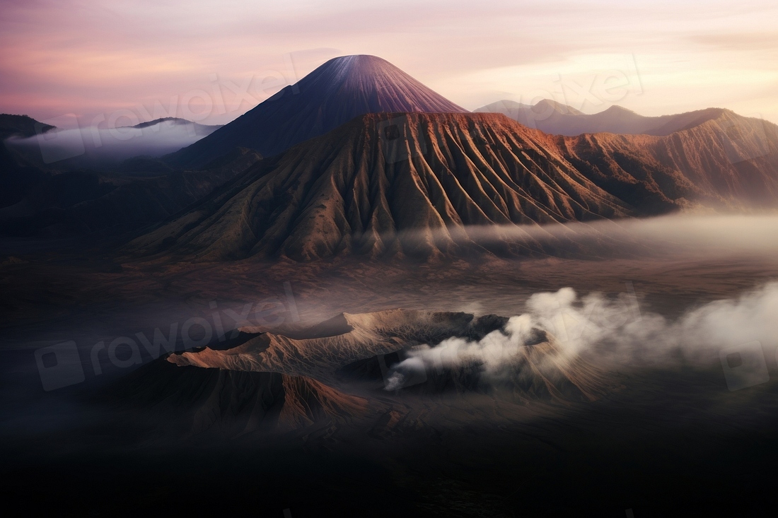 Mountain outdoors volcano nature. AI | Premium Photo - rawpixel