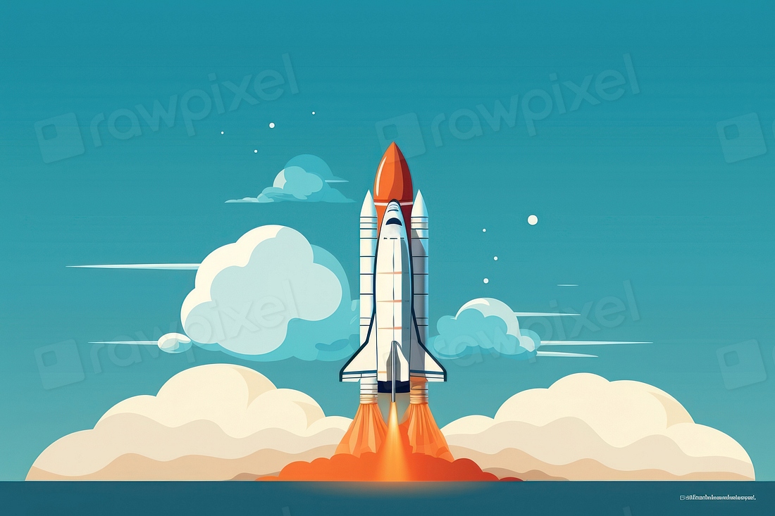 Rocket aircraft vehicle space. AI | Free Photo Illustration - rawpixel
