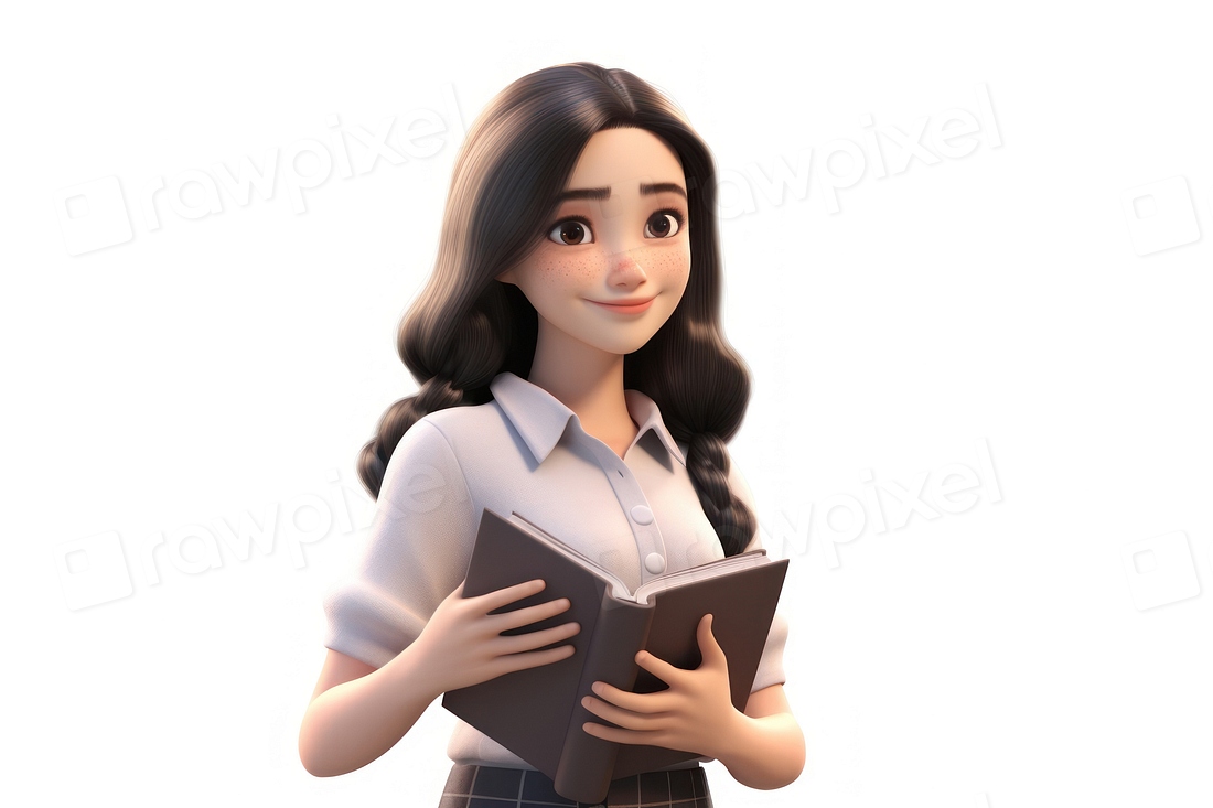 Book publication smiling cartoon. AI | Free Photo Illustration - rawpixel