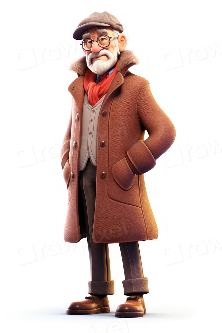 Coat overcoat cartoon winter. AI | Premium Photo Illustration - rawpixel