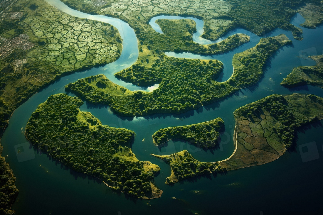 River vegetation outdoors nature. AI | Free Photo - rawpixel