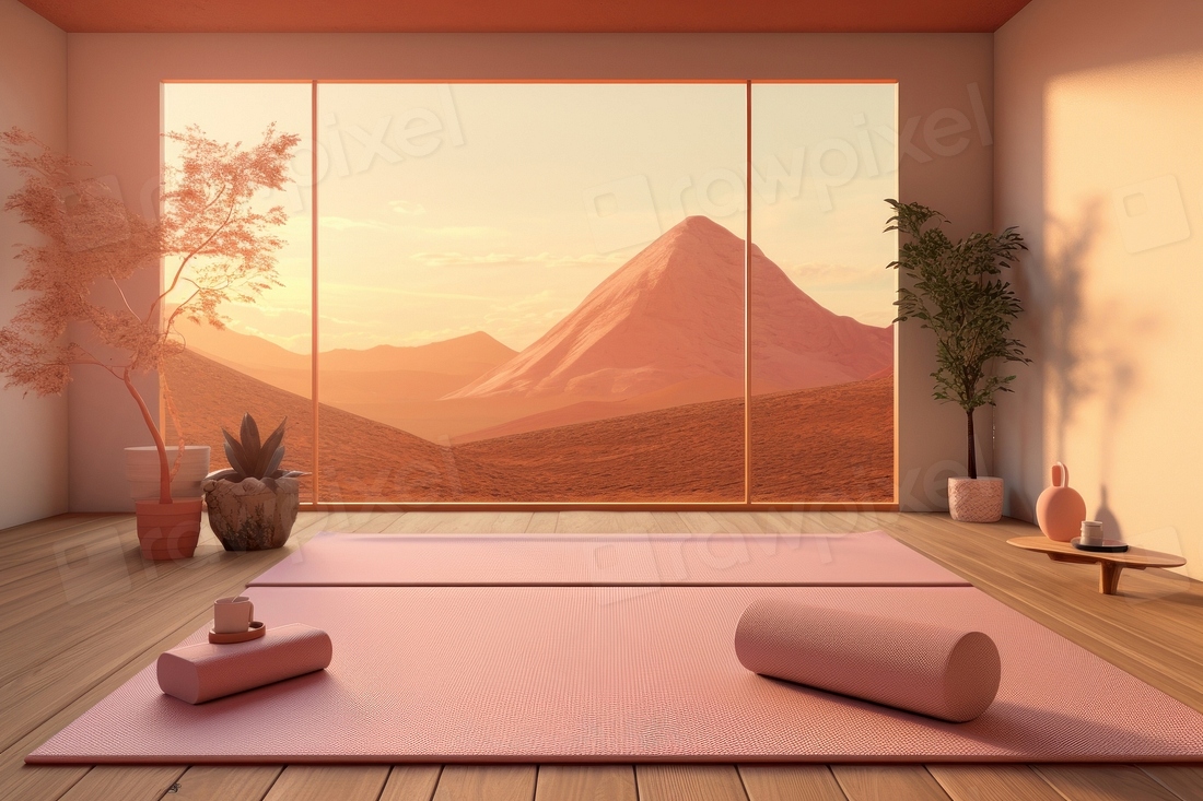 Architecture building room yoga. AI | Premium Photo Illustration - rawpixel