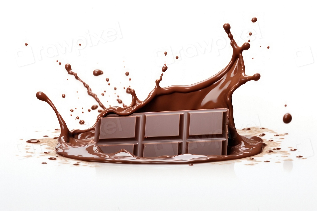 Chocolate dessert food white background. | Premium Photo - rawpixel