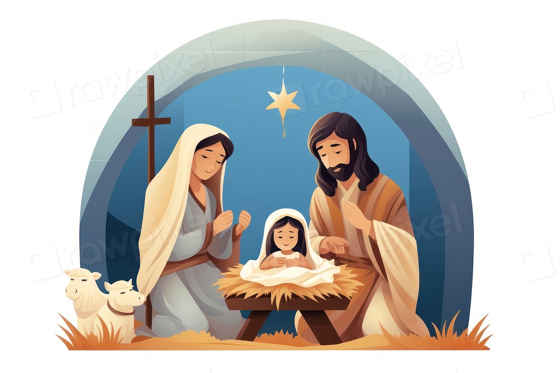 Adult nativity scene togetherness spirituality. | Premium Photo ...