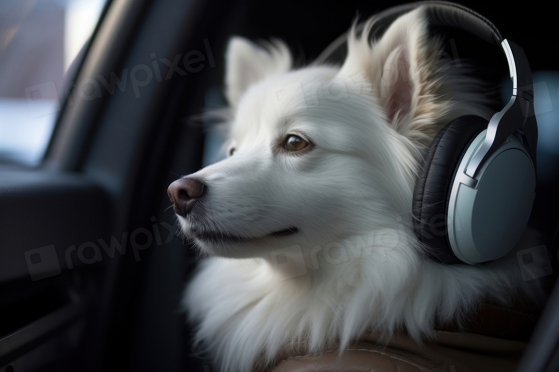 Headphones dog headset mammal. AI | Free Photo - rawpixel