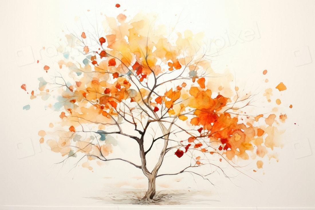 Painting tree plant art. AI | Free Photo - rawpixel