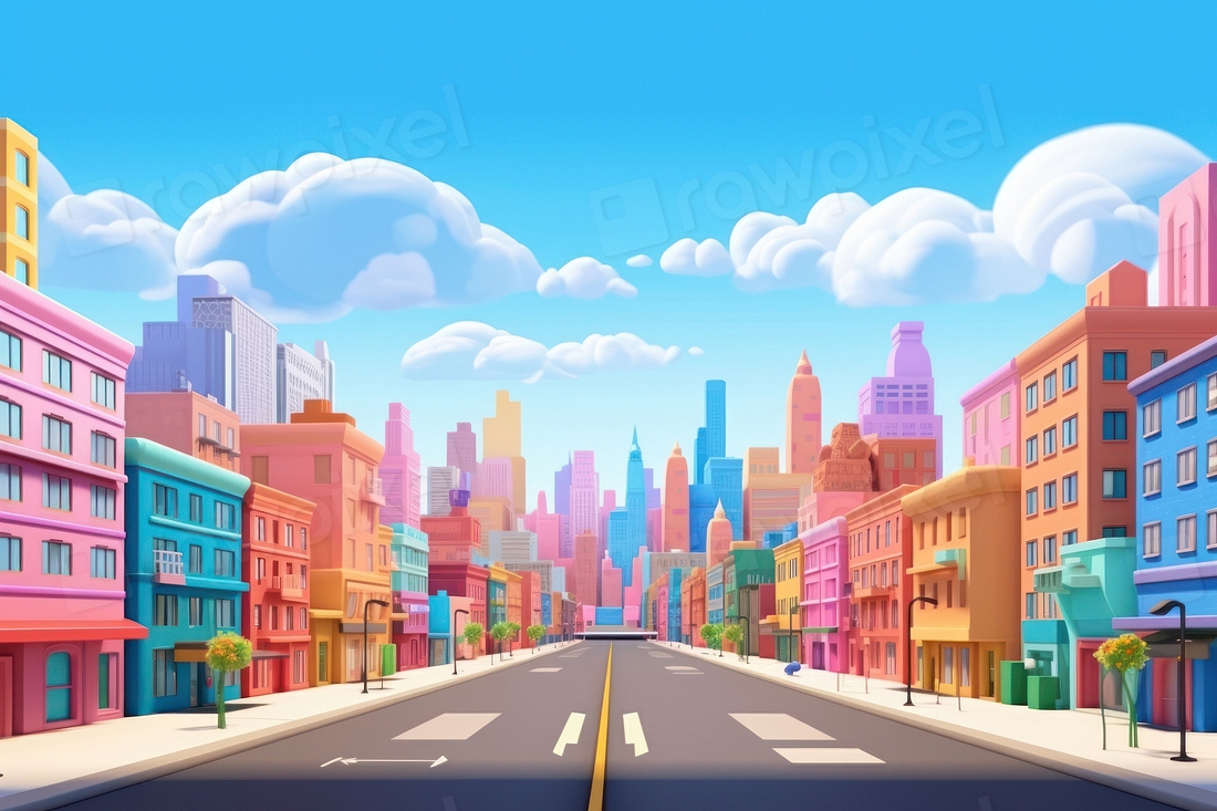 City architecture cityscape landscape. | Premium Photo Illustration ...