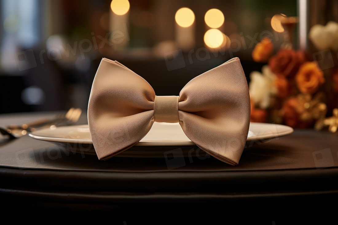 Table bow tie celebration. AI | Free Photo - rawpixel