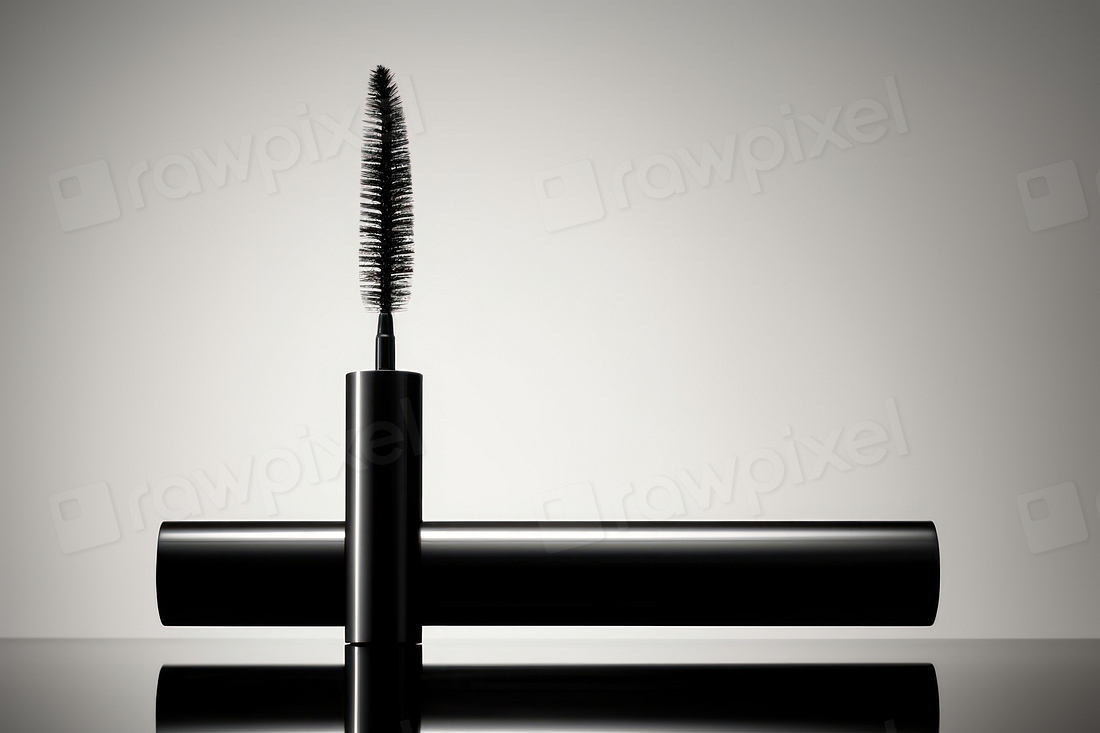 Cosmetics mascara monochrome glamour. AI | Free Photo - rawpixel