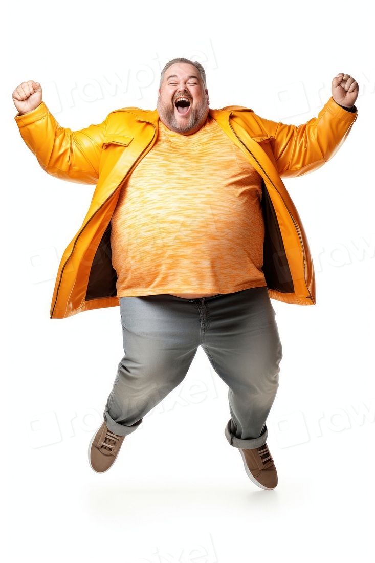 Young Empty Excited fat man | Premium Photo - rawpixel