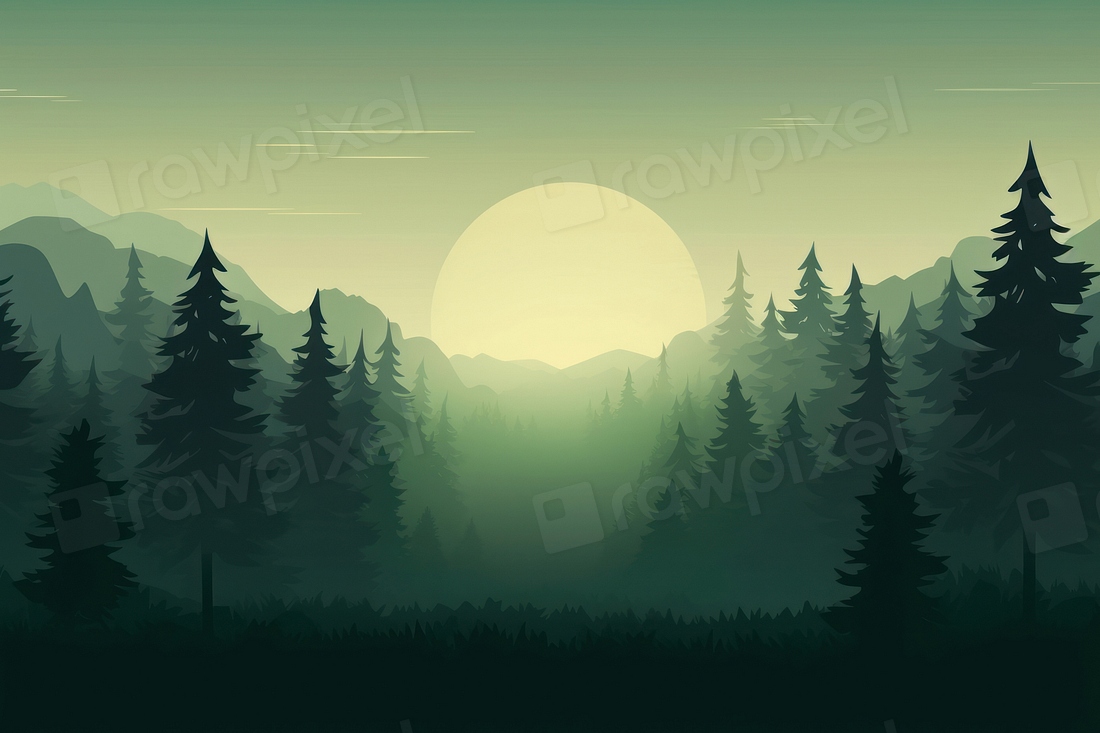 Forest landscape outdoors nature. | Premium Photo Illustration - rawpixel