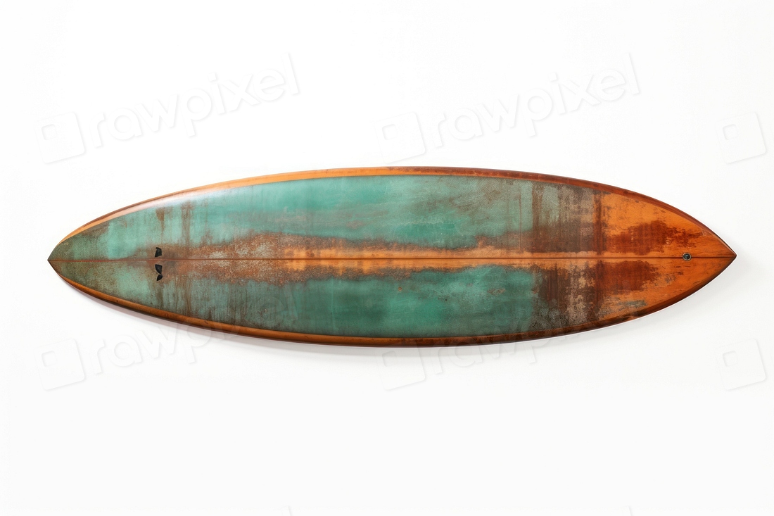 Vintage Surfboard surfboard recreation turquoise. | Premium Photo ...