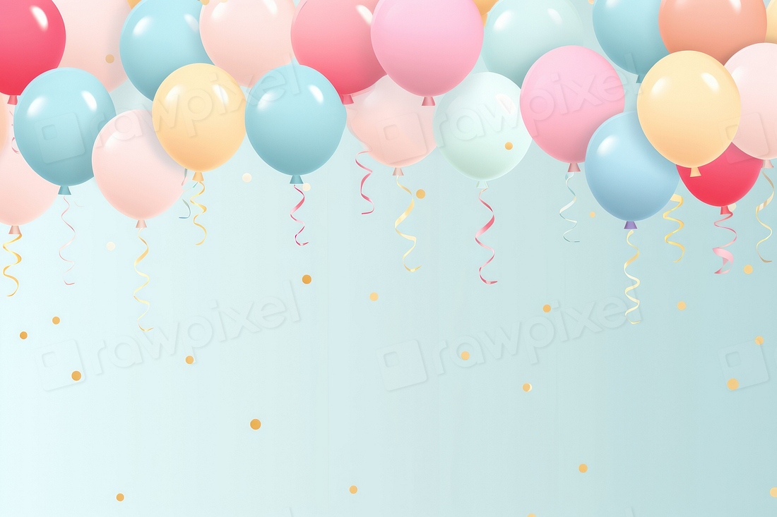Backgrounds birthday balloon party | Free Photo Illustration - rawpixel