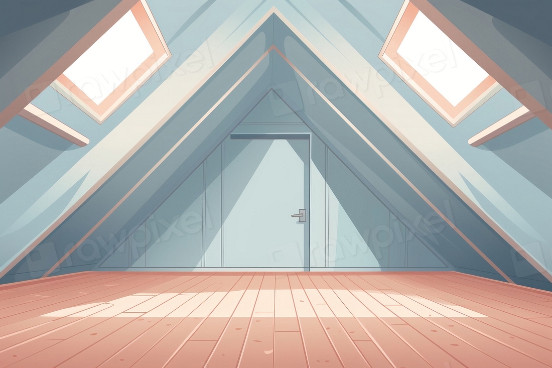 Attic room architecture backgrounds building. | Premium Photo ...