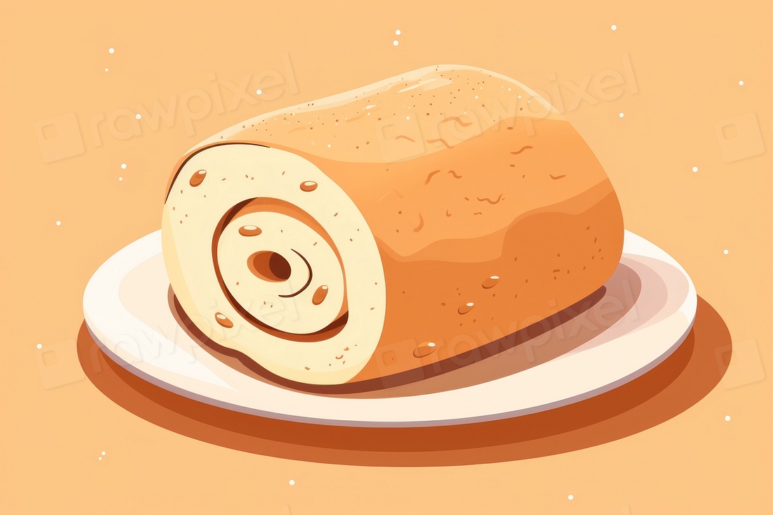 Ponge cake bread food breakfast. | Free Photo Illustration - rawpixel
