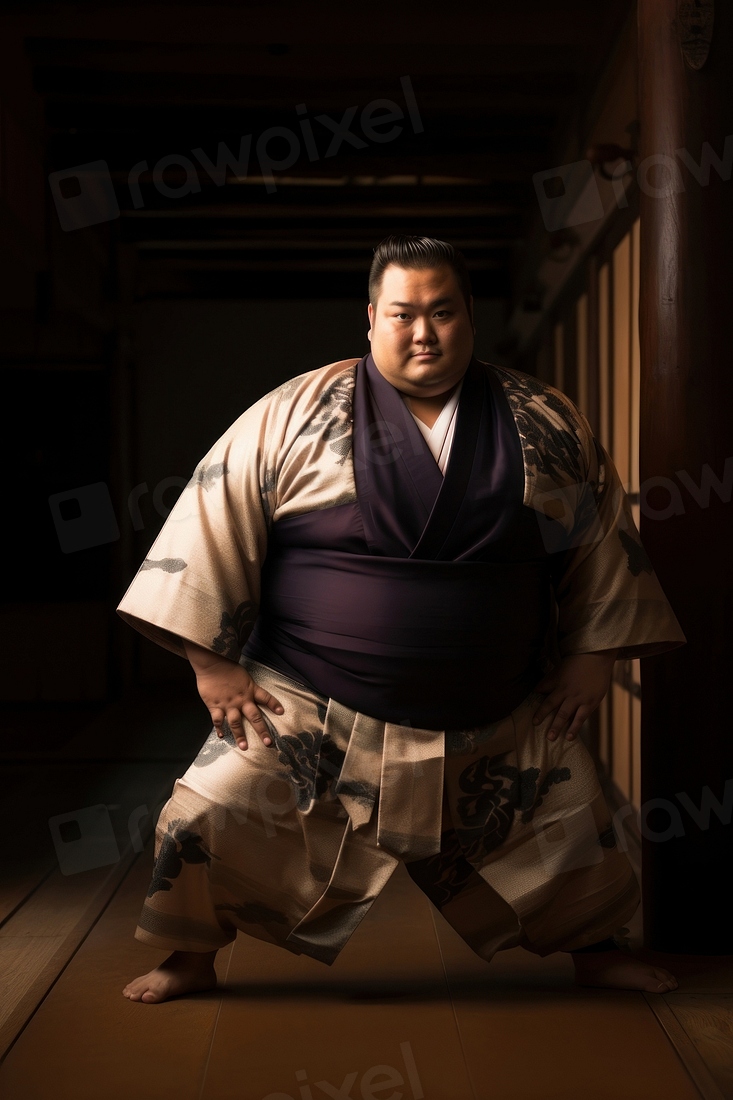 sumo portrait adult robe | Free Photo - rawpixel
