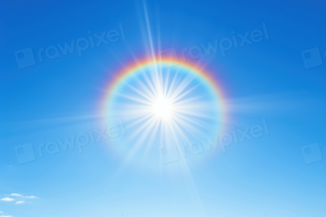 Sun rainbow sky sunlight. | Premium Photo - rawpixel