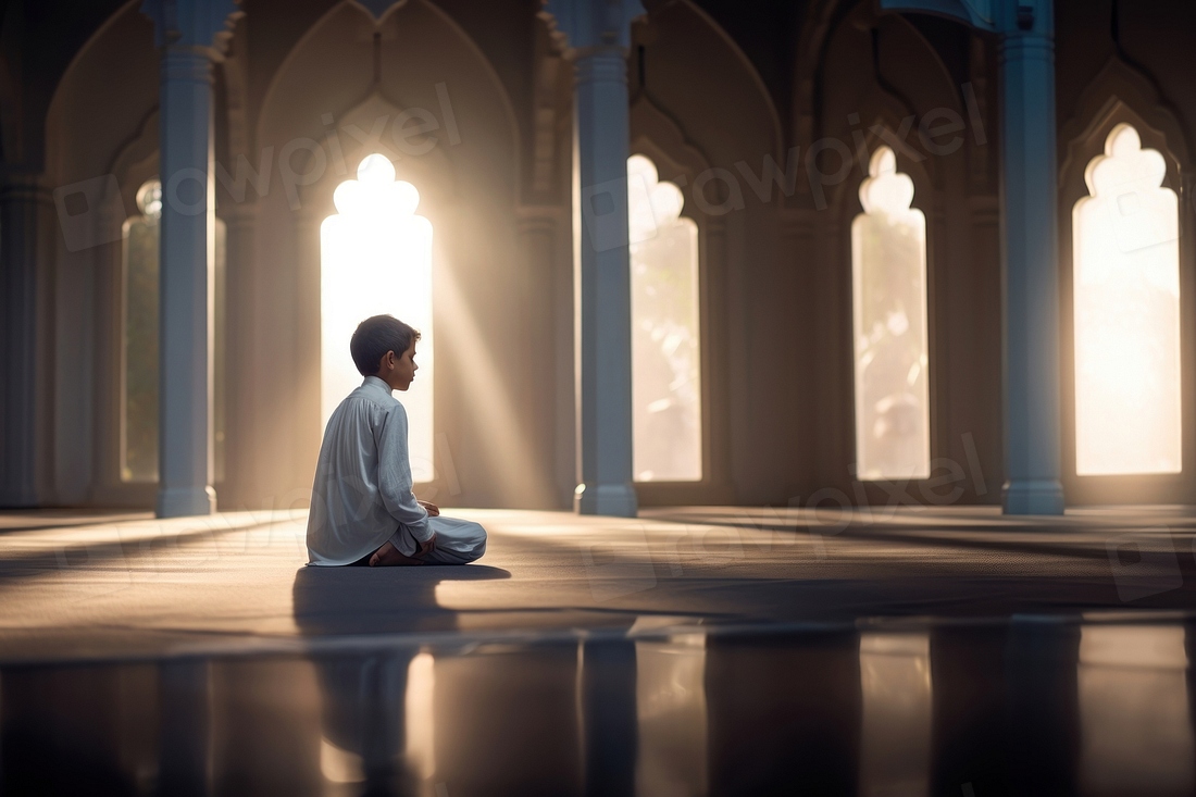 Praying sitting light adult. | Premium Photo - rawpixel