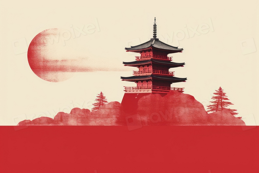 Japanese iconic landmark architecture building | Free Photo ...