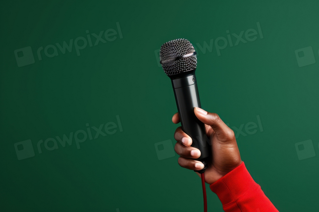Microphone holding hand performance. | Free Photo - rawpixel