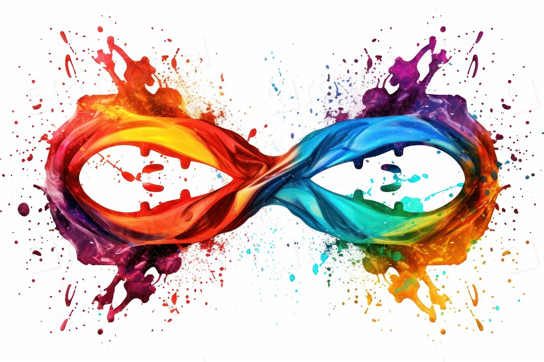 Infinity sign art white background | Free Photo Illustration - rawpixel