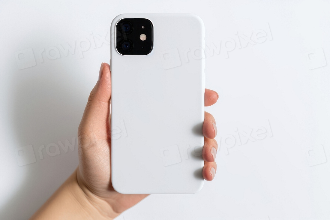 White case camera phone hand. | Free Photo - rawpixel