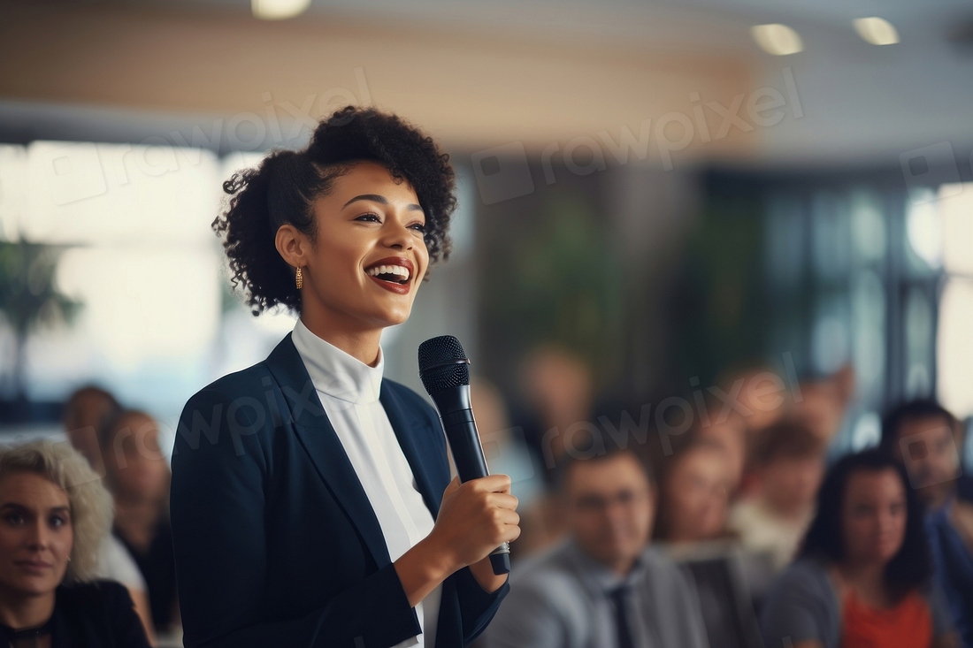 Business conference microphone audience talking. | Premium Photo - rawpixel
