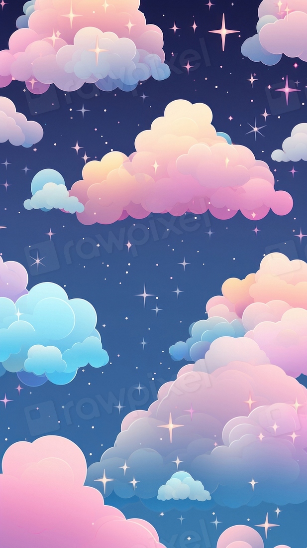 Cute wallpaper sky backgrounds outdoors | Premium Photo Illustration ...