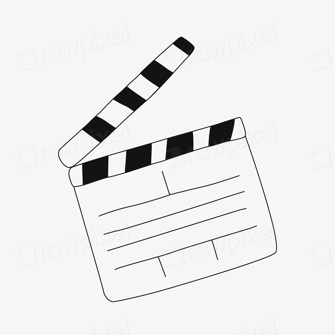 Movie clapperboard, aesthetic illustration design | Free Photo ...